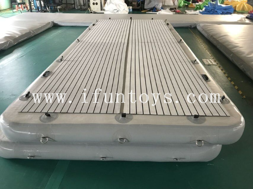 Inflatable Swim Island Floating Raft /Inflatable Water Jet Ski Dock ...