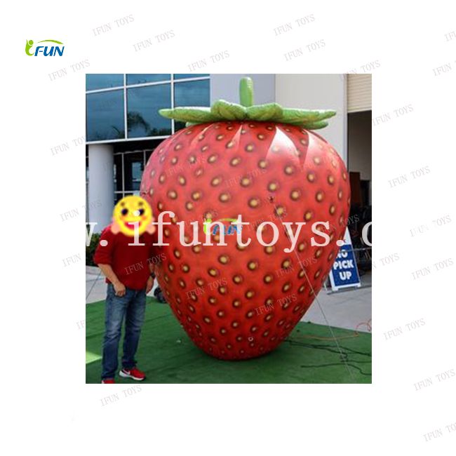 Giant Strawberry Inflatable Advertising Model With LED Lights Simulated ...