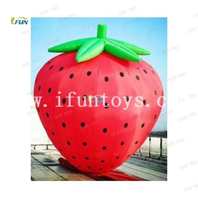 Giant Strawberry Inflatable Advertising Model With LED Lights Simulated ...