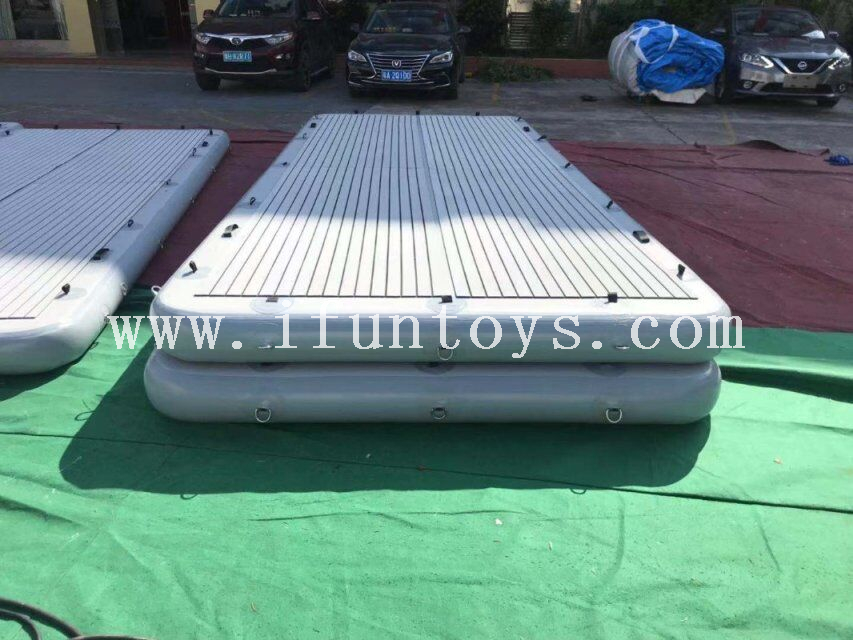 Inflatable Swim Island Floating Raft /Inflatable Water Jet Ski Dock ...
