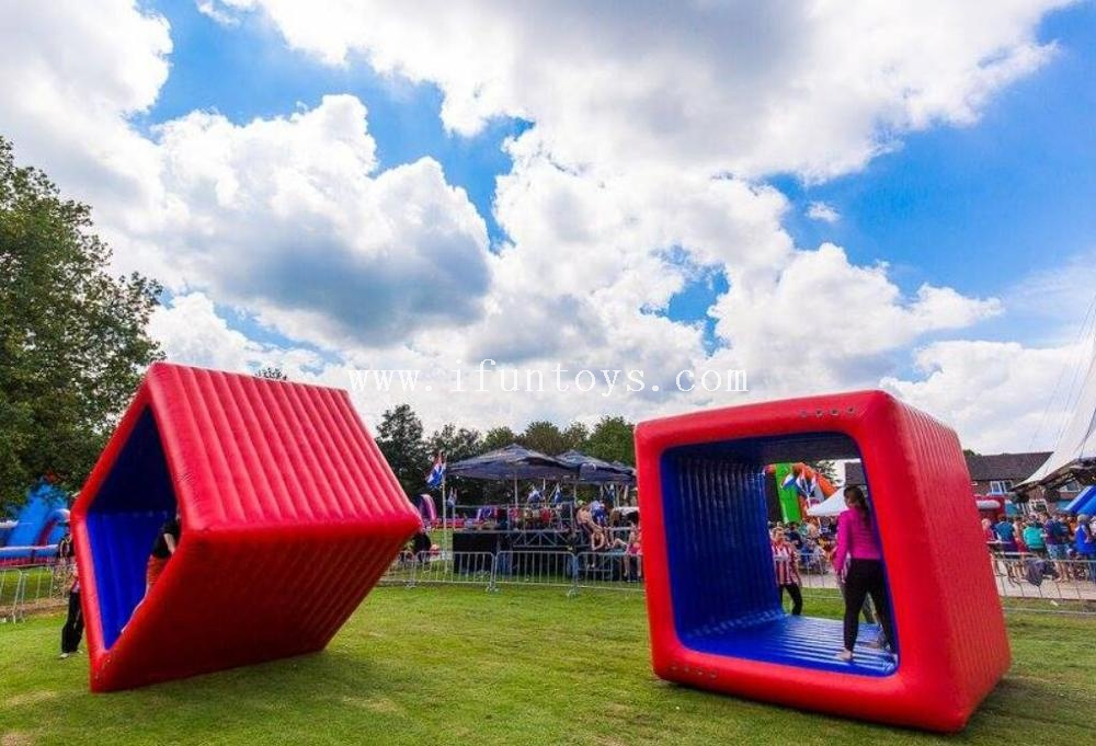 Inflatable Flip It for Team Building ,Inflatable Square Rolling Game ...